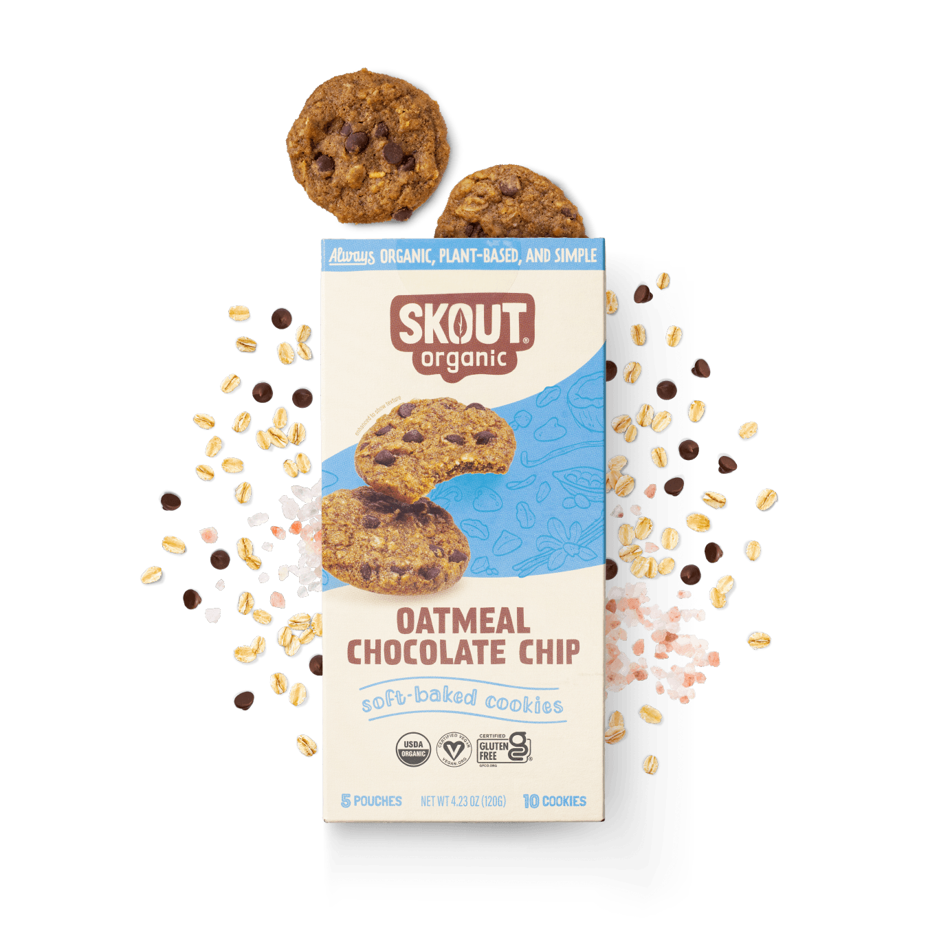 Skout Organic Oatmeal Chocolate Chip Soft Baked Cookies by Skout Organ ...